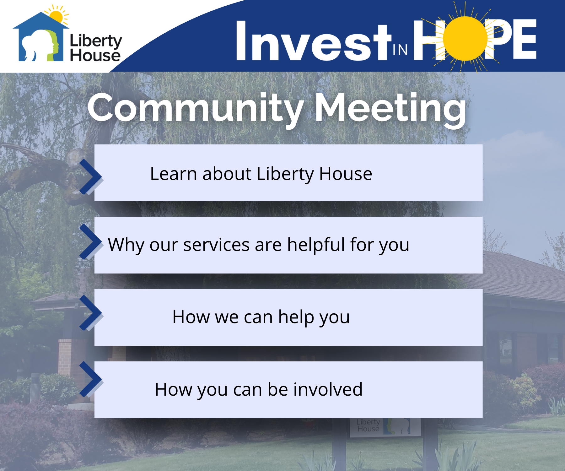 Community Meetings - Liberty House Children's Advocacy Center